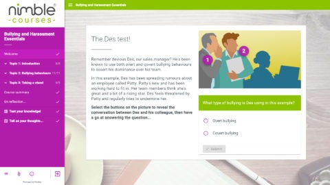 Bullying and Harassment Essentials Course Released - Nimble Elearning | Nimble Courses | Nimble ...
